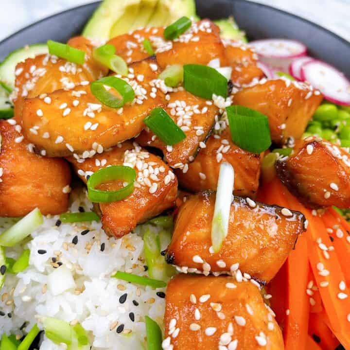 Salmon Rice Bowl Recipe | Powell Family Cooking