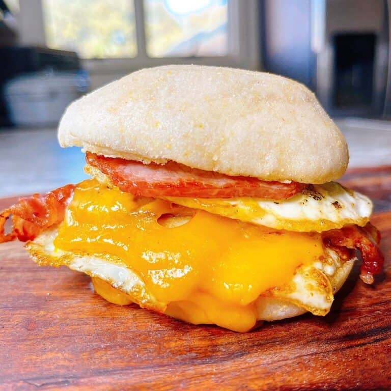 Bacon Egg and Cheese English Muffin | Powell Family Cooking