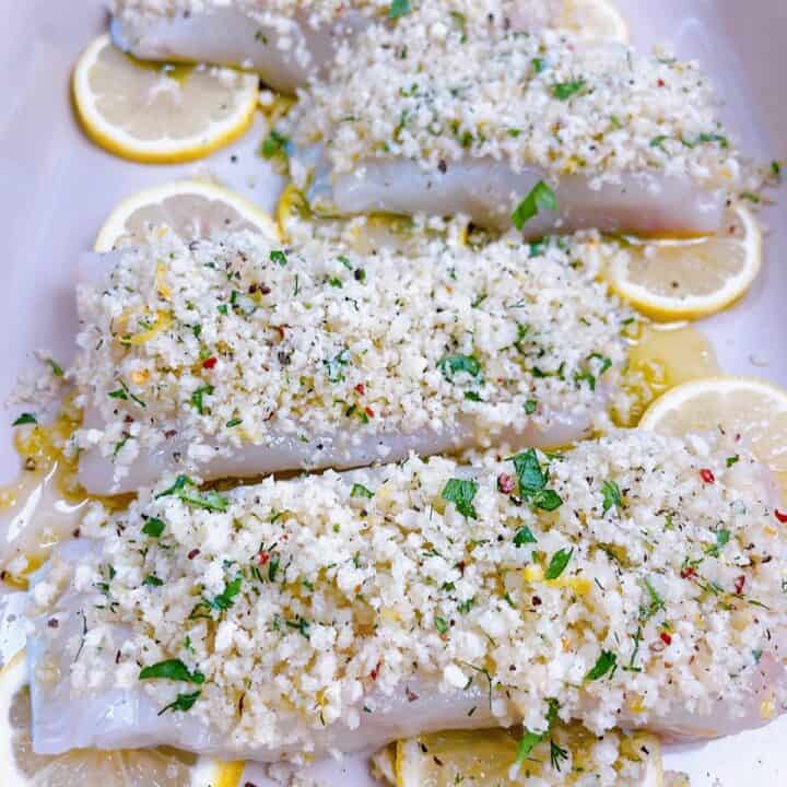 Easy Lemon Garlic Baked Halibut Recipe | Powell Family Cooking