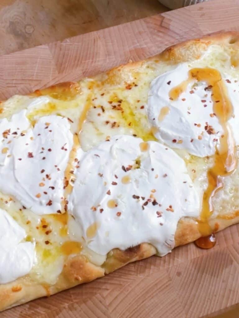 Easy Ricotta Flatbread with Hot Honey | Powell Family Cooking