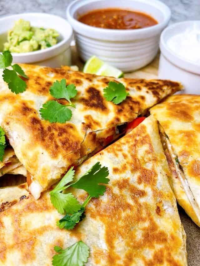 Easy Vegetarian Quesadillas | Powell Family Cooking