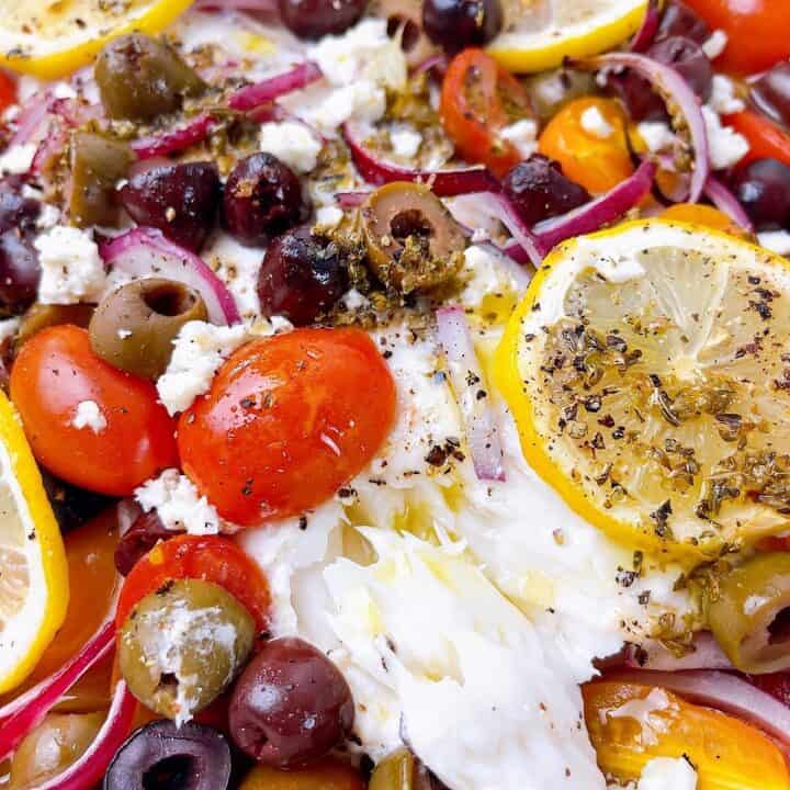 Mediterranean Baked Fish Recipe with Tomatoes and Olives | Powell ...