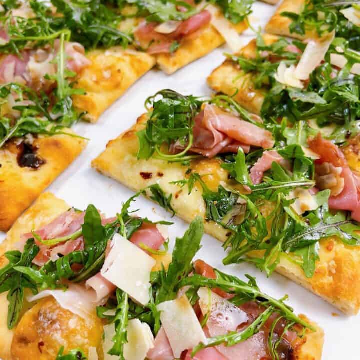Easy Prosciutto Flatbread Recipe | Powell Family Cooking