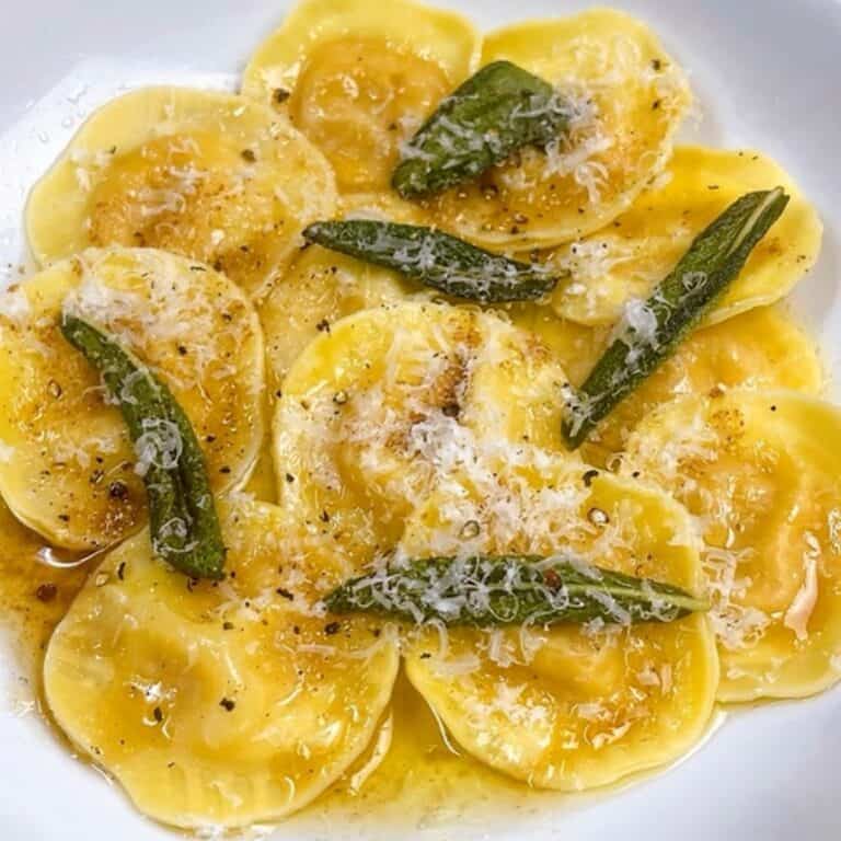 Sage Brown Butter Sauce for Butternut Squash Ravioli | Powell Family ...