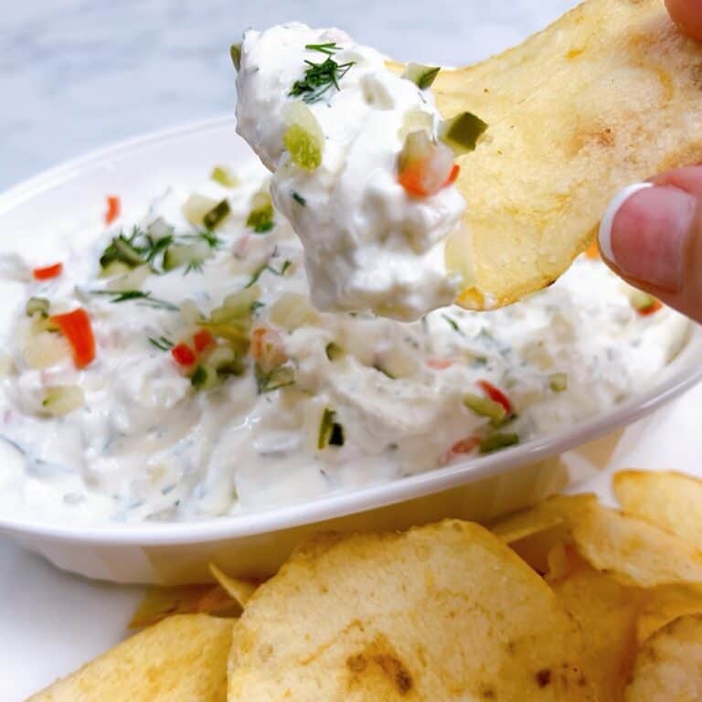 Easy Dill Pickle Dip Recipe | Powell Family Cooking
