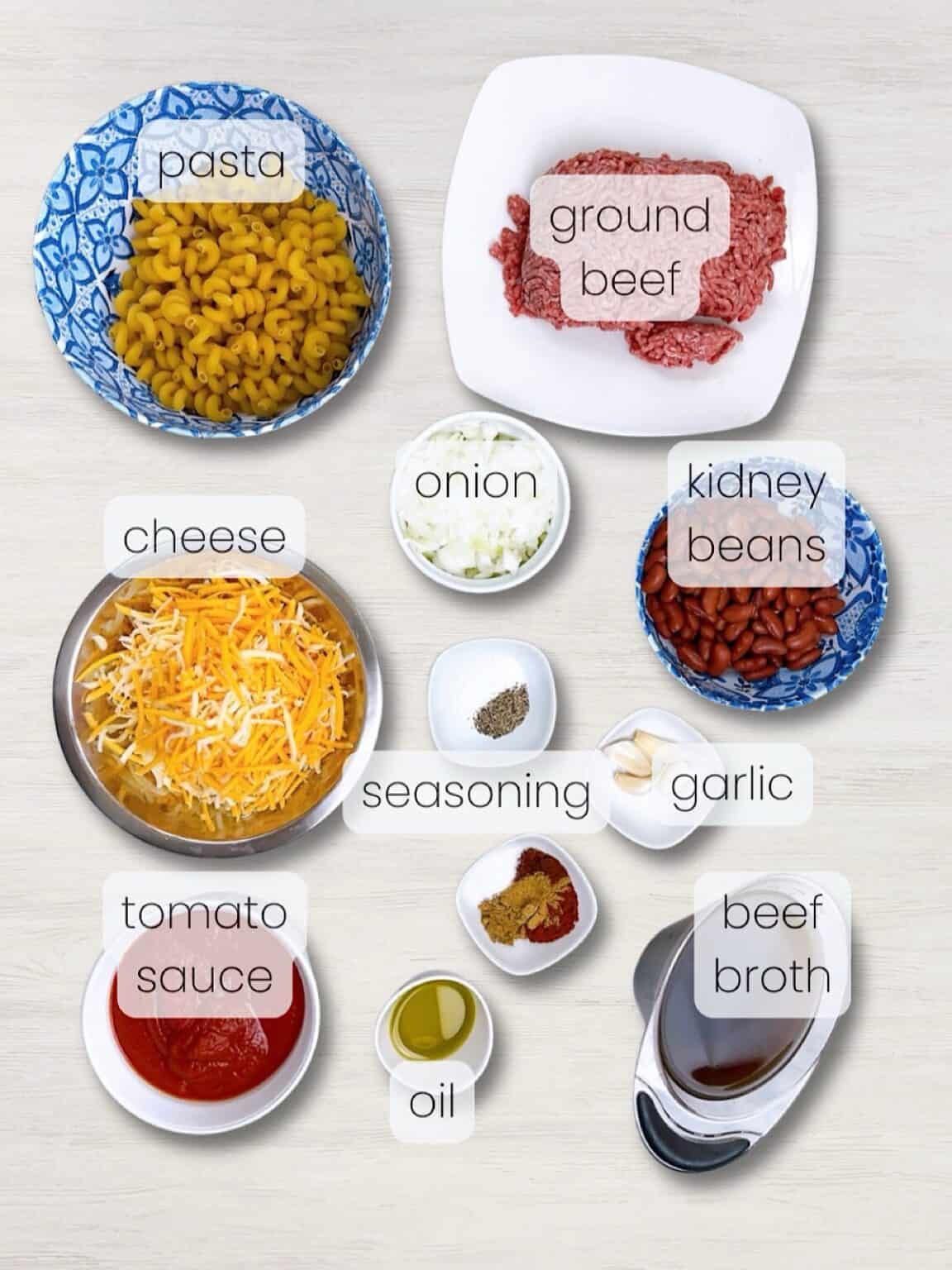 Cheesy Pasta with Ground Beef (Chili Mac) | Powell Family Cooking