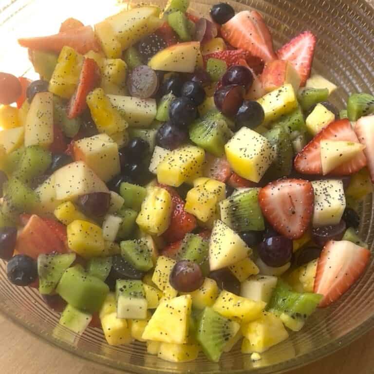 Fresh Fruit Salad with Honey Lime Dressing | Powell Family Cooking