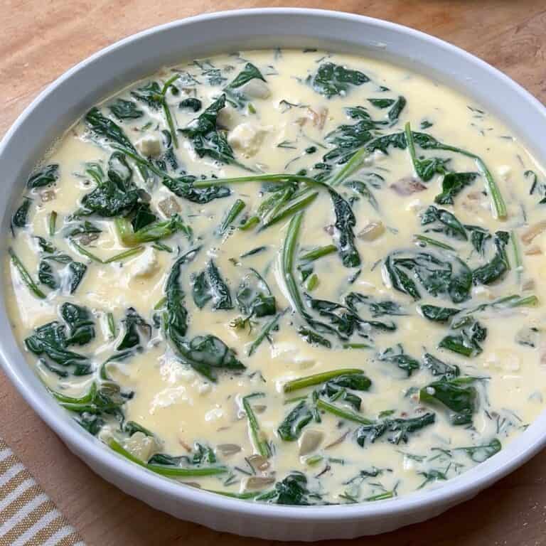 Mediterranean Quiche with Spinach and Feta | Powell Family Cooking