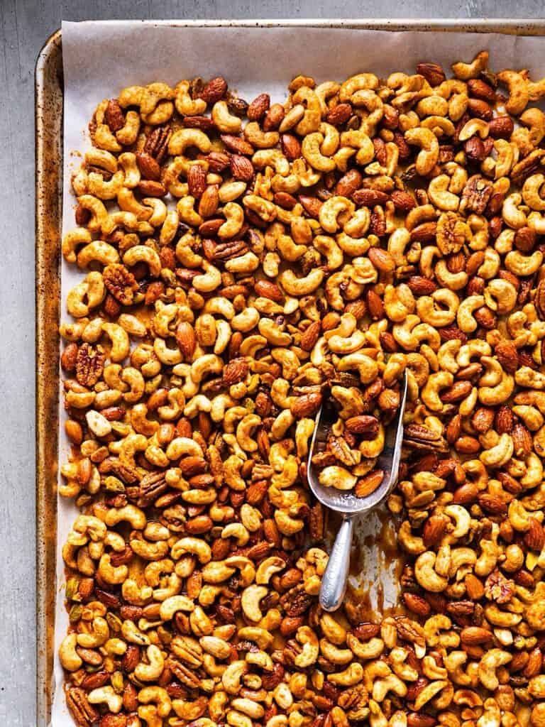 Sweet and Spicy Mixed Nuts Recipe | Powell Family Cooking