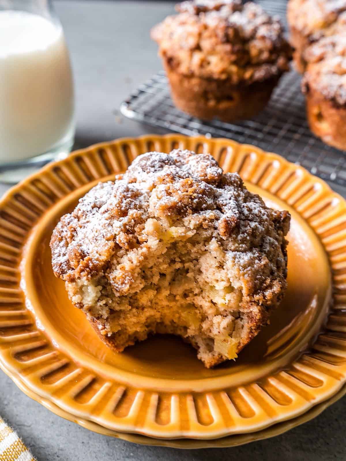 Apple Streusel Muffins (Jumbo Bakery Style) | Powell Family Cooking