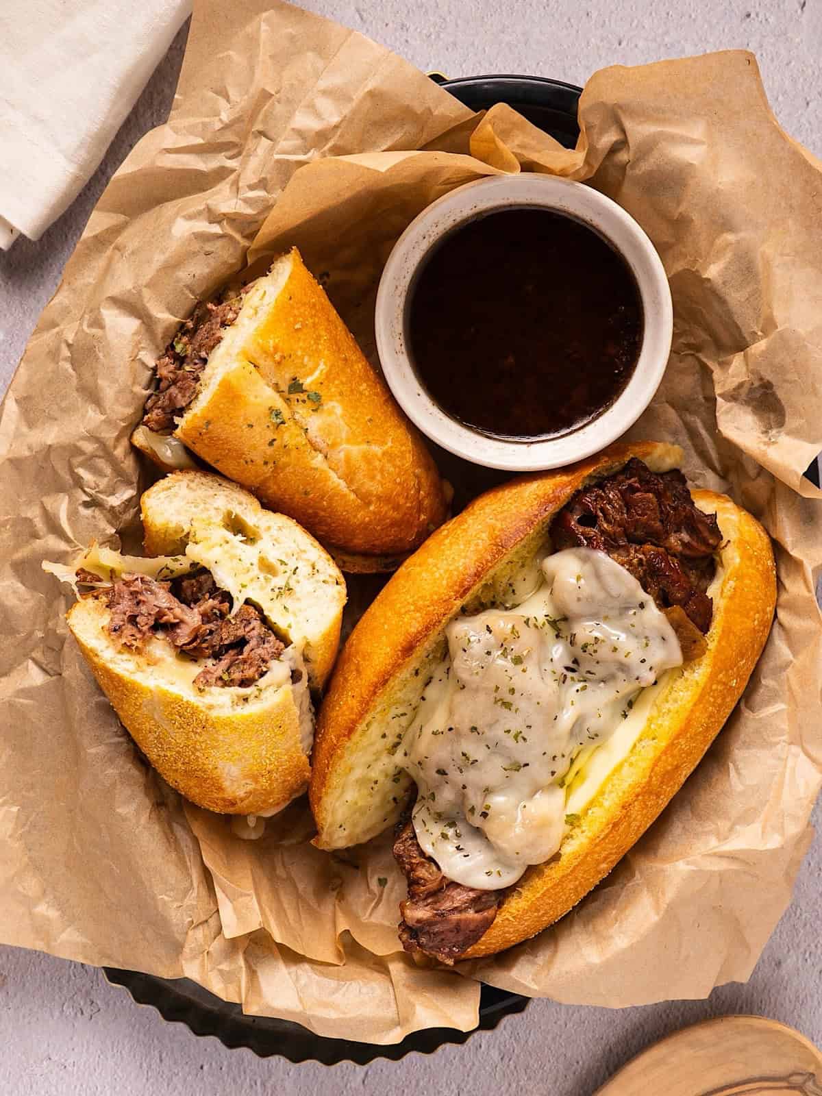 Dutch Oven French Dip with Au Jus | Powell Family Cooking